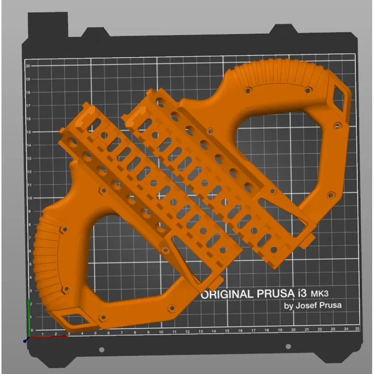 AK74 CQR vertical foregrip with rails by AllWashedOut - GunCAD Index